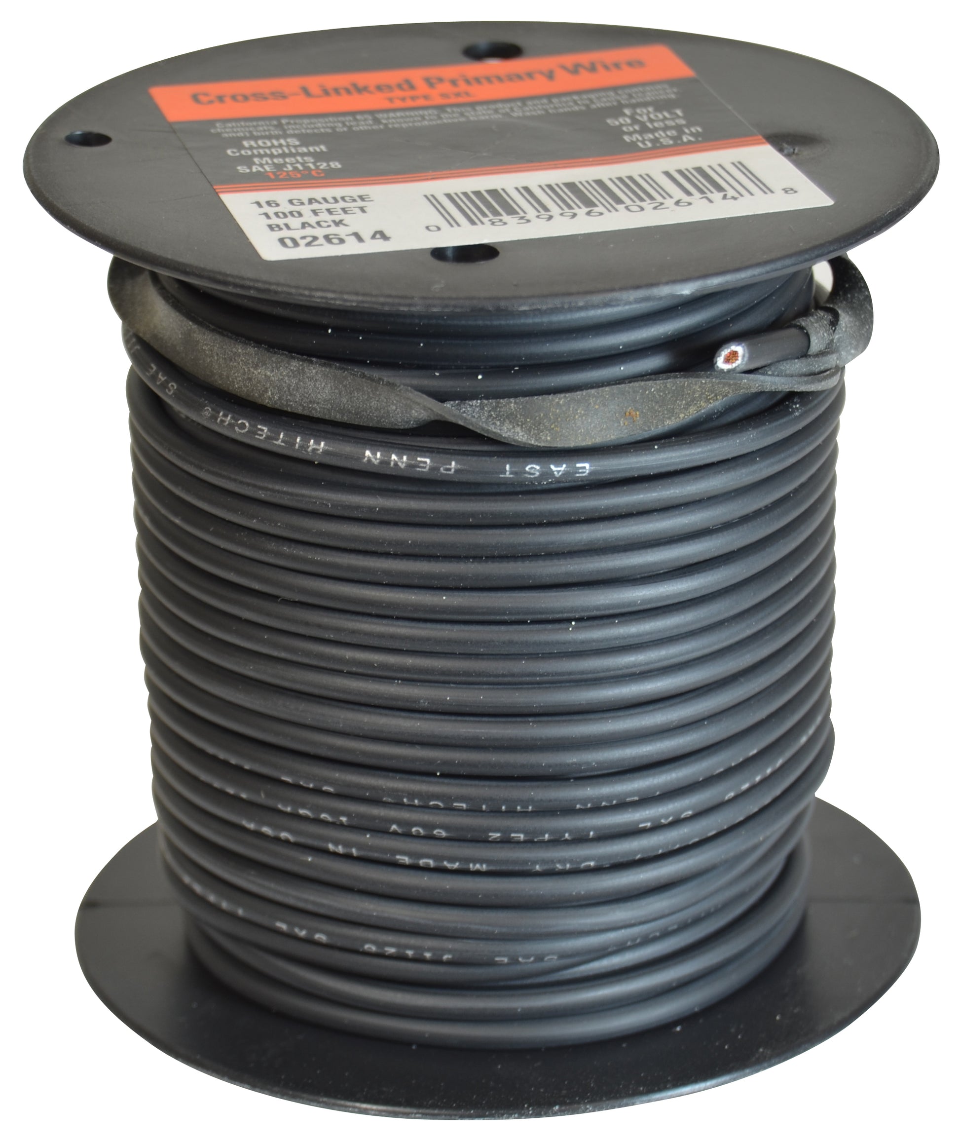 16 Awg Cross Link Primary Wire 100 Foot Roll Black – OneSource